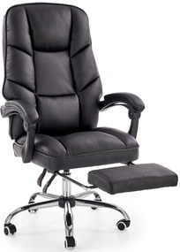 Elegantní kancelářská židle Černá Eko kůže ELVIRE