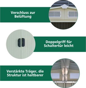 Costway Přístřešek na nářadí zahradní přístřešek na nářadí přístřešek