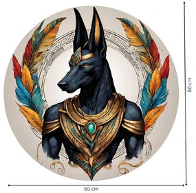 PIPPER. Kruhová samolepka na zeď "Anubis" Velikost: 100cm