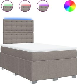 Box spring postel s matrací taupe 120x190 cm textil 3293925