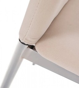 Tempo Kondela Jídelní židle OLIVA NEW, béžová Dulux Velvet látka/chrom