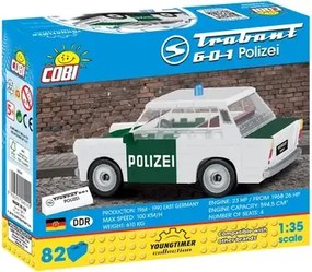 COBI 24541 Trabant 601 Policie / 1:35 / 82 kostek / od 5 let
