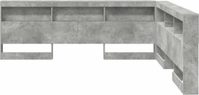 Úložné čelo postele Betonově šedá Kompozitní dřevo 3335472