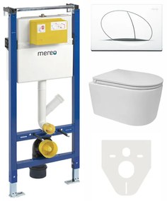 Mereo Mereo, WC komplet pro sádrokarton s příslušenstvím, MM02SETRA