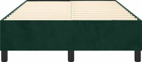Rám postele s boxspringem tmavě zelená 120 x 200 cm samet 3121111