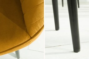 Židle Turin, hořčičná žlutá / 39528