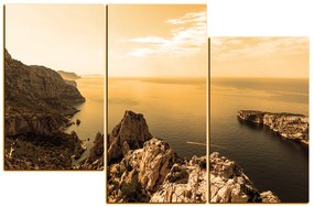 Obraz na plátně - Majestátní krajina s klidným mořem 1233FD (105x70 cm)