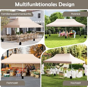 Costway Pavilon s taškou, skládací altán, výškově nastavitelný párty stan