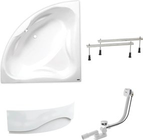 Rohová vana Laguna Royale 150x150 cm akrylát levá i pravá SIKORO1500APNP