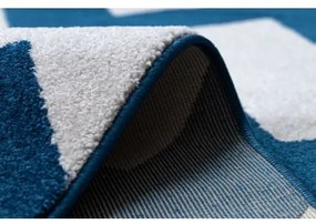 koberec SKETCH FA66 Marocký jetel, Mříž, modro bílý Cikcak velikost 160x220 cm | krásné koberce cz