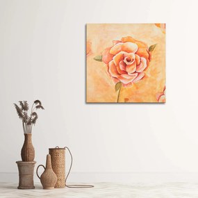 Gario Obraz na plátně Oranžová růže v detailním záběru Rozměry: 30 x 30 cm