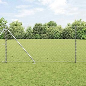 Hexagonální plot s podpěrou 50 x 1,4 m Pozinkovaná ocel 3353423