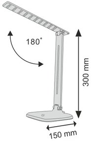 LED Stmívatelná dotyková stolní lampa JOWI LED/8W/230V černá