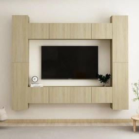 8dílný set TV skříněk dub sonoma kompozitní dřevo 3078965