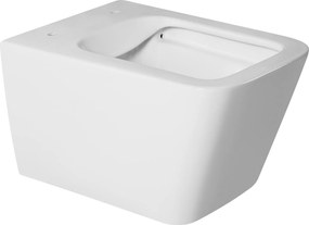 Gamma Mut, závěsná WC mísa 51x36 cm Rimless s pomalu padajícím sedadlem, bílá lesklá, GMA-MUT-202