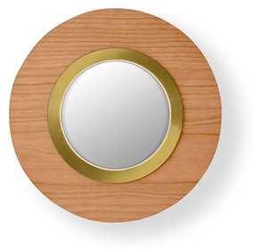 Nástěnné kruhové svítidlo ze dřeva Lens Circular Wall  Nástěnné kruhové svítidlo ze dřeva Lens Circular Wall Barva svítidla: Zlatá, Dekor: Přírodní…