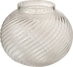 Skleněná průhledná váza Stripes S - Ø 15*12,5 cm