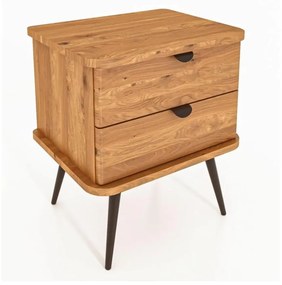 Noční stolek z dubového dřeva v přírodní barvě Kula – The Beds