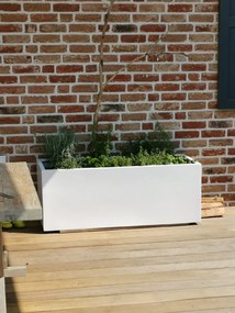 Truhlík MAXI, sklolaminát, šířka 120 cm, bílý mat