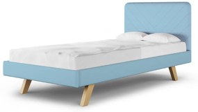MINKO Čalouněná jednolůžková postel STITCH do dětského pokoje Zvolte barvu: Modrá, Zvolte rozměr: 90x200 cm