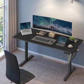 Elektricky nastavitelný psací stůl Vasagle Foral 160 cm černý