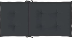 Podušky na židli nízké opěradlo 6 ks černé 100x50x3 cm oxford 314138