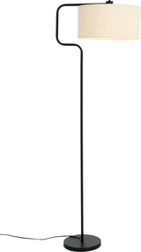 Černá/krémová látková stojací lampa (výška 160 cm) Josho – Ellos Home