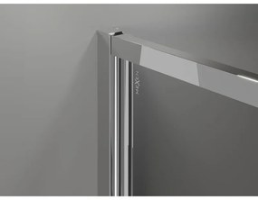 Mexen Exo, sprchový kout s křídlovými dveřmi 100 x 70 cm, 6mm čiré sklo, chromový profil, 817-100-070-01-00
