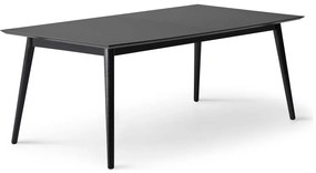 Černý rozkládací jídelní stůl s černou deskou 100x210 cm Meza – Hammel Furniture