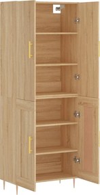 Skříň highboard dub sonoma 69,5 x 34 x 180 cm kompozitní dřevo 3195782