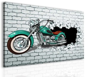 Malvis ® 3D obraz Motorka Velikost: 120x80 cm