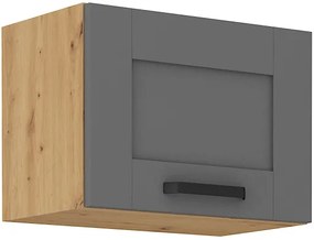 Kuchyňská skříňka LUNA 50 GU-36 1F korpus: dub artisan, barva dvířek: šedá DUST