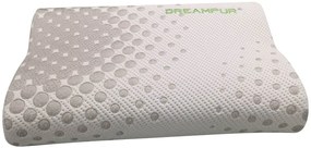 DREAMPUR Anatomický polštář DREAMPUR® z latexové pěny Grey dots profilovaný - 40x60 cm