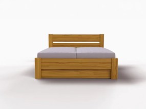 Ekointerier Tyger postel s úložným prostorem - buk jádrový Moření: č. 20 - bílá krycí, Rozměr: 140 x 200 cm