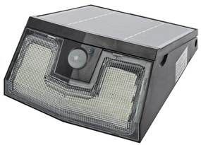 Exteriérové ​​solární nástěnné LED svítidlo Solar, 1x LED 7w, černá, pohybový senzor