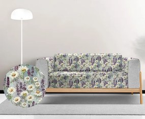Ervi Gobelínový  přehoz na sedačku/postel - Kouzlo levandule a heřmánku
