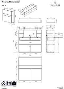Skládací pracovní stůl TemaHome Focus