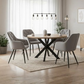 Designové křeslo, šedá Velvet látka, VERIO NEW