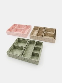 Sinsay - Sada úložných krabiček 6 pack - zelená