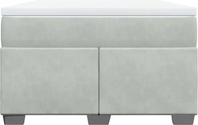 Box spring postel s matrací světle šedá 120x190 cm samet 3285269