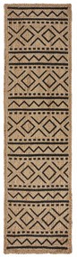 Hans Home | Běhoun Printed Jute Luis Natural/Black