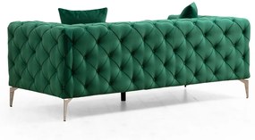 Designová sedačka Rococo 197 cm zelená