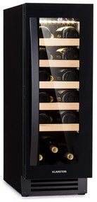 Vinovilla 20, vestavná chladnička na víno, 50 l / 20 lahví, skleněné dveře, nerezová ocel
