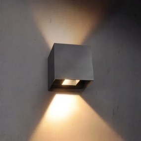 Brilagi - LED Venkovní nástěnné svítidlo CUBE LED/6W/230V černá IP54