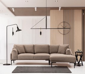 Hanah Home Rohová pohovka LEO hnědá pravá 560ARE1177