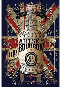 Cedule Whiskey Bourbon 40 x 30cm