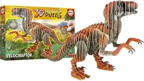EDUCA 3D puzzle Velociraptor / 64 dílků / od 6 let
