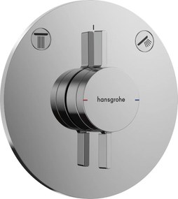Hansgrohe DuoTurn S, baterie pod omítku pro 2 spotřebiče, chromová, HAN-75418000