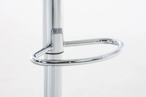 Sada 2 barových židlí Hoover plast chromovaná konstrukce – červená