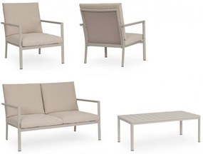 BIZZOTTO Zahradní set pohovky, křesel a konferenčního stolku KONNOR béžový
